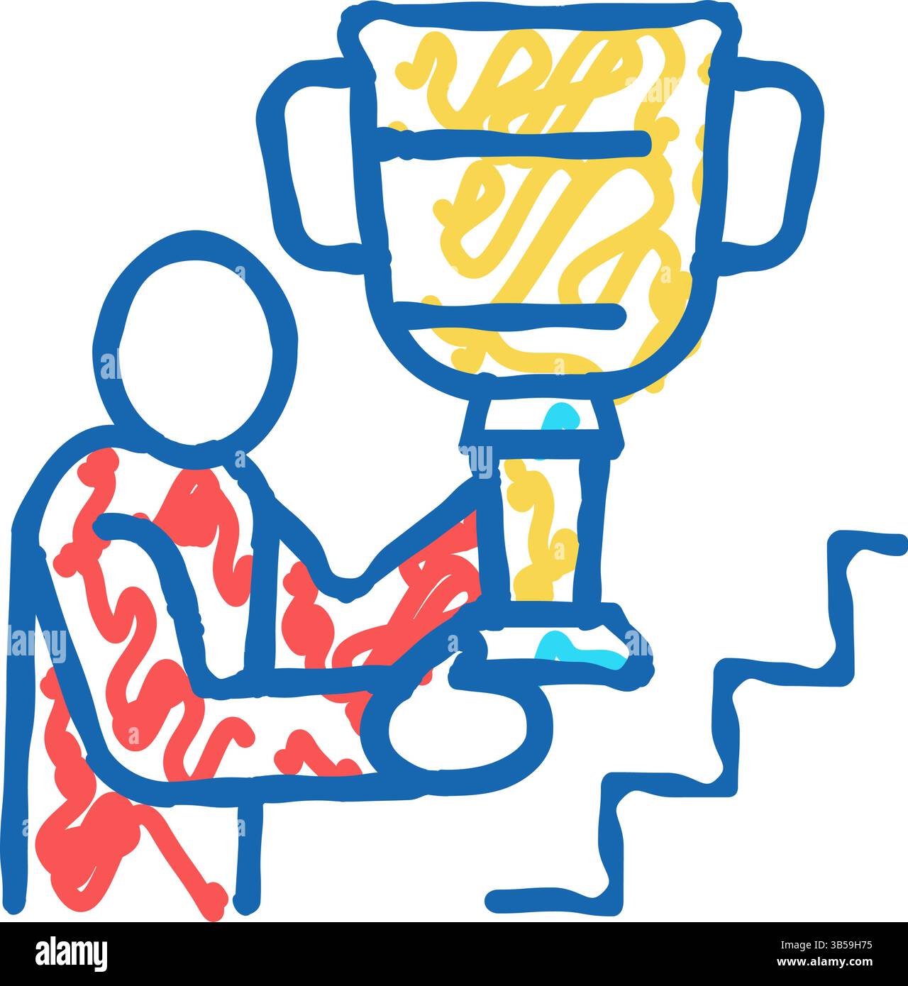 self-realization people value icon doodle illustration Stock Vector ...