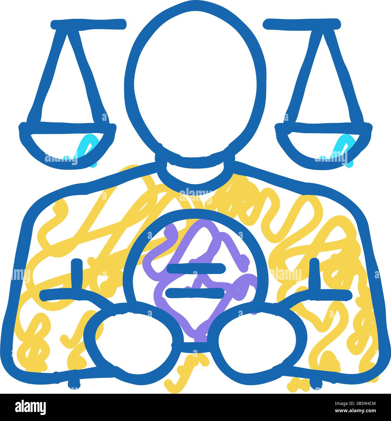 equality people value icon doodle illustration Stock Vector Image & Art ...