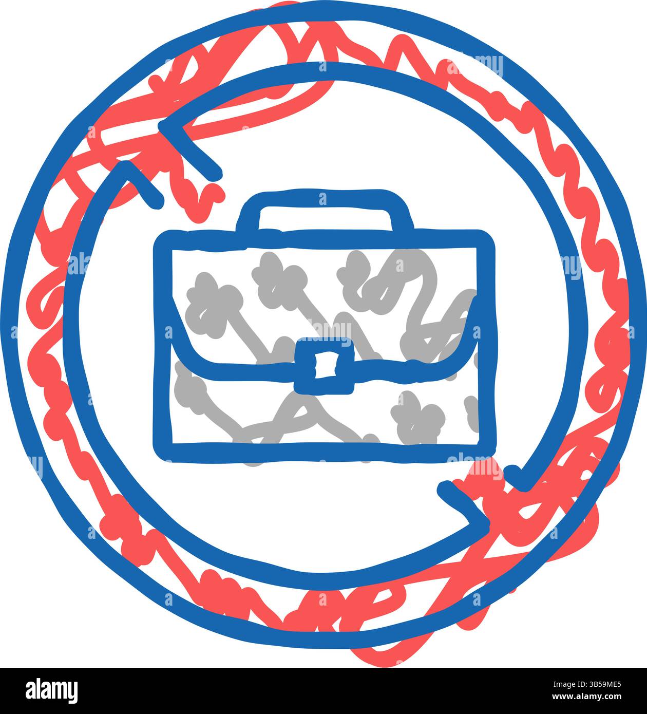 job lost poverty problem icon doodle illustration Stock Vector Image ...