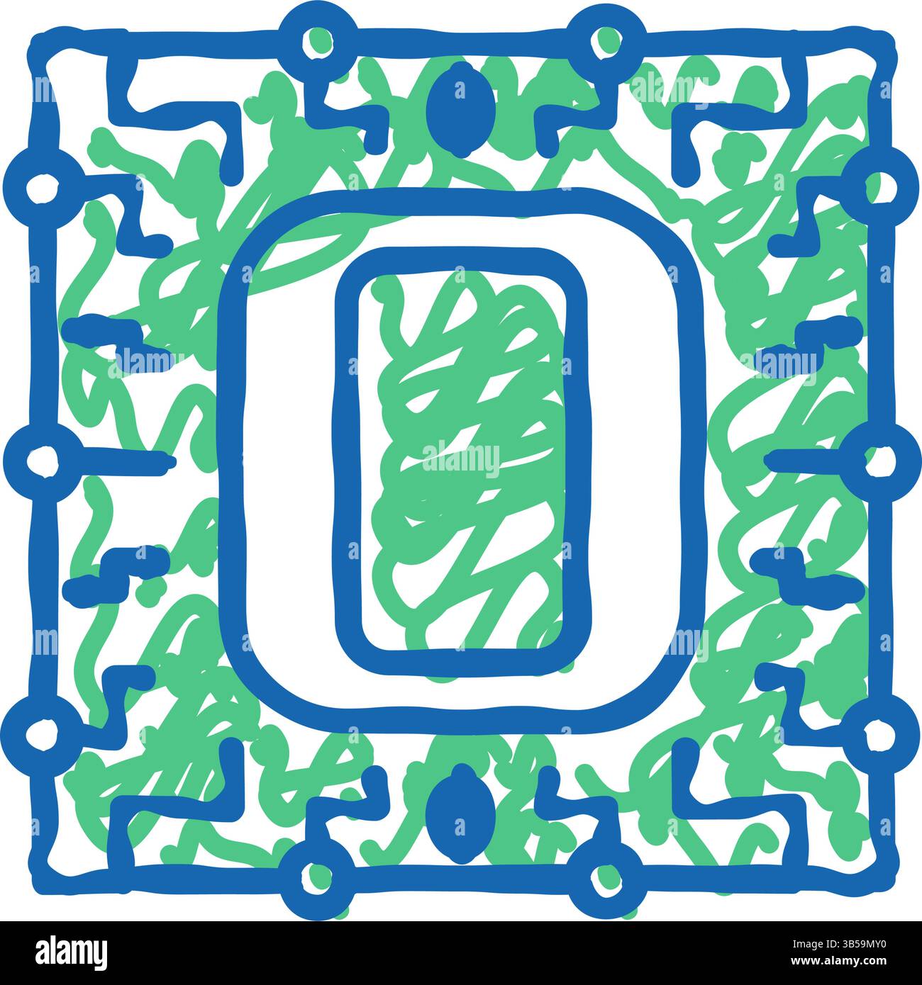 zero number icon doodle illustration Stock Vector Image & Art - Alamy