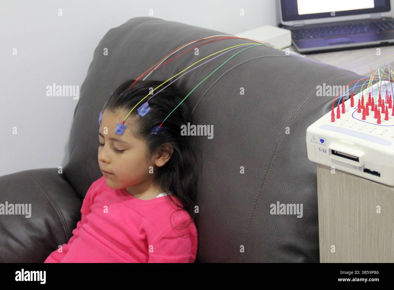 Electroencephalogram, a test that measures the brain's electrical ...