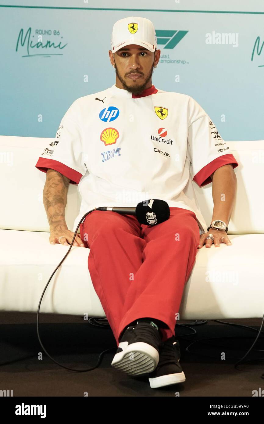 Miami, Florida, USA. 1st May, 2025. Lewis Hamilton (GBR) of Scuderia ...