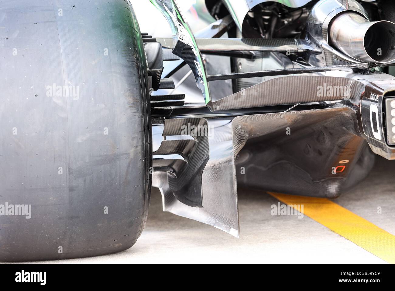 Stake F1 Team Kick C45, mechanical detail brake ducts during the ...