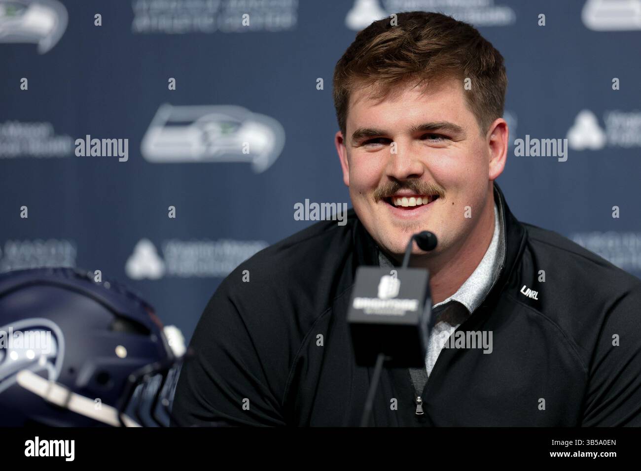 Guard Grey Zabel, selected by the Seattle Seahawks with the No. 18 ...