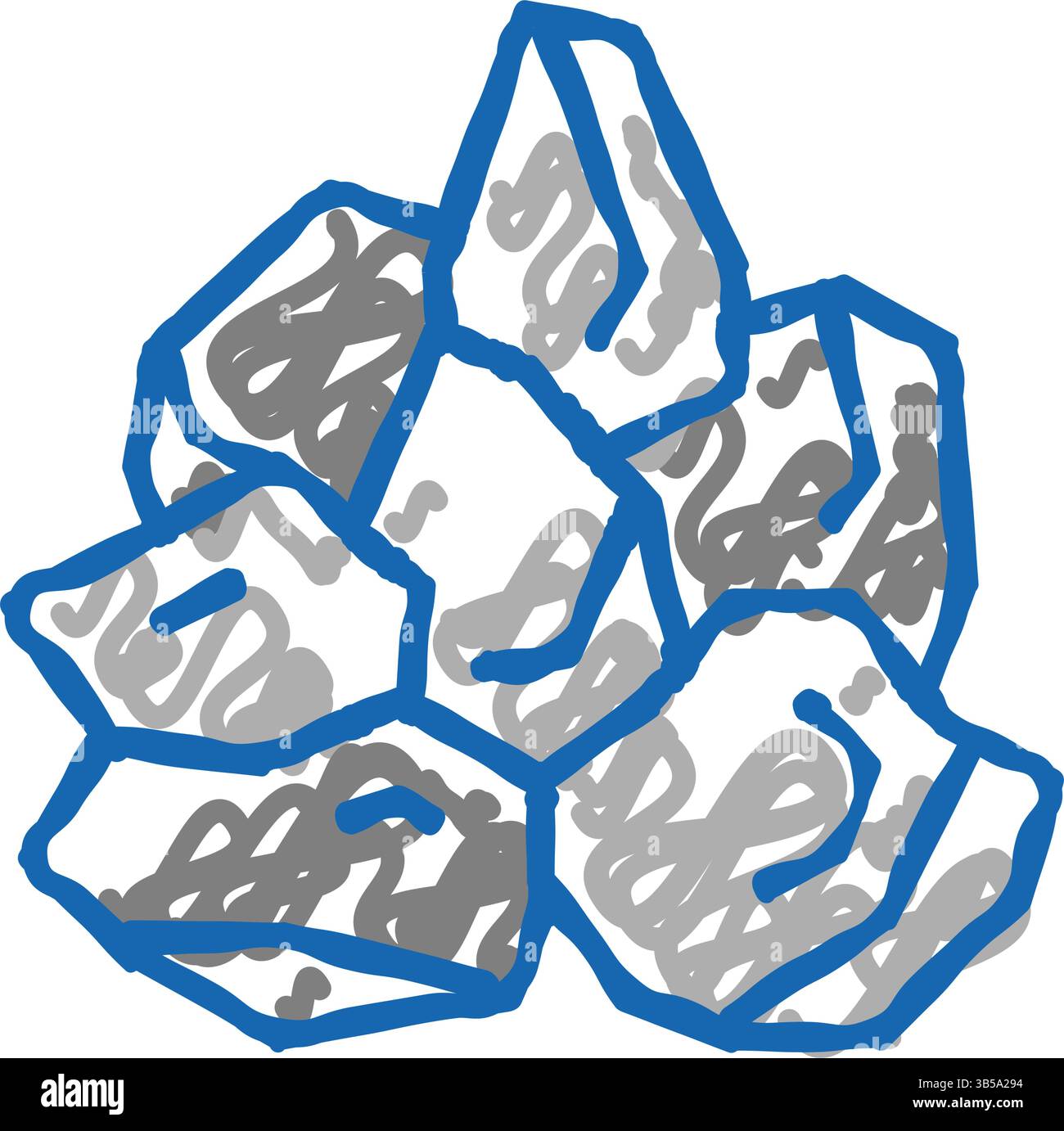 mined stone icon doodle illustration Stock Vector Image & Art - Alamy