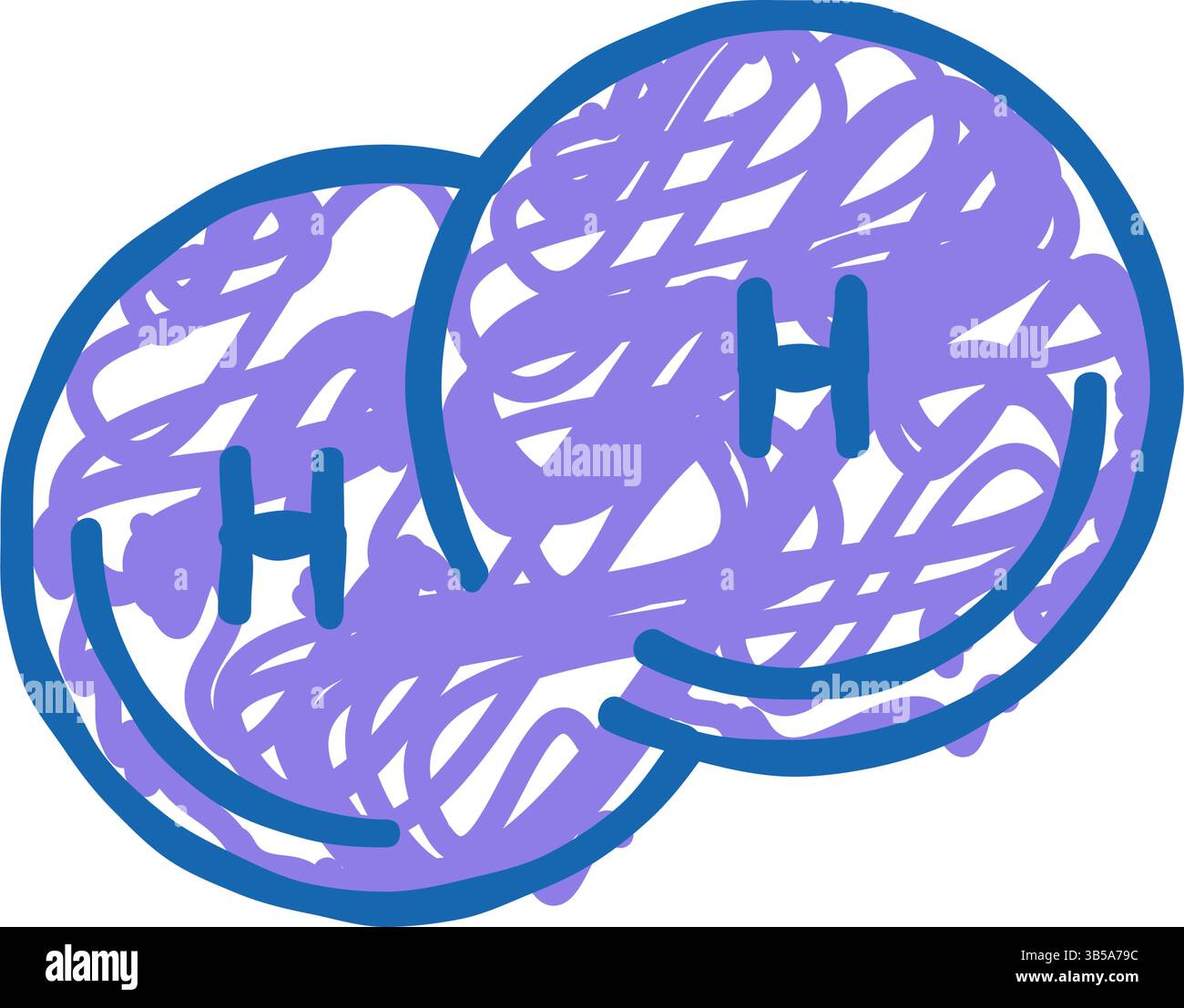 chemical compound hydrogen icon doodle illustration Stock Vector Image ...