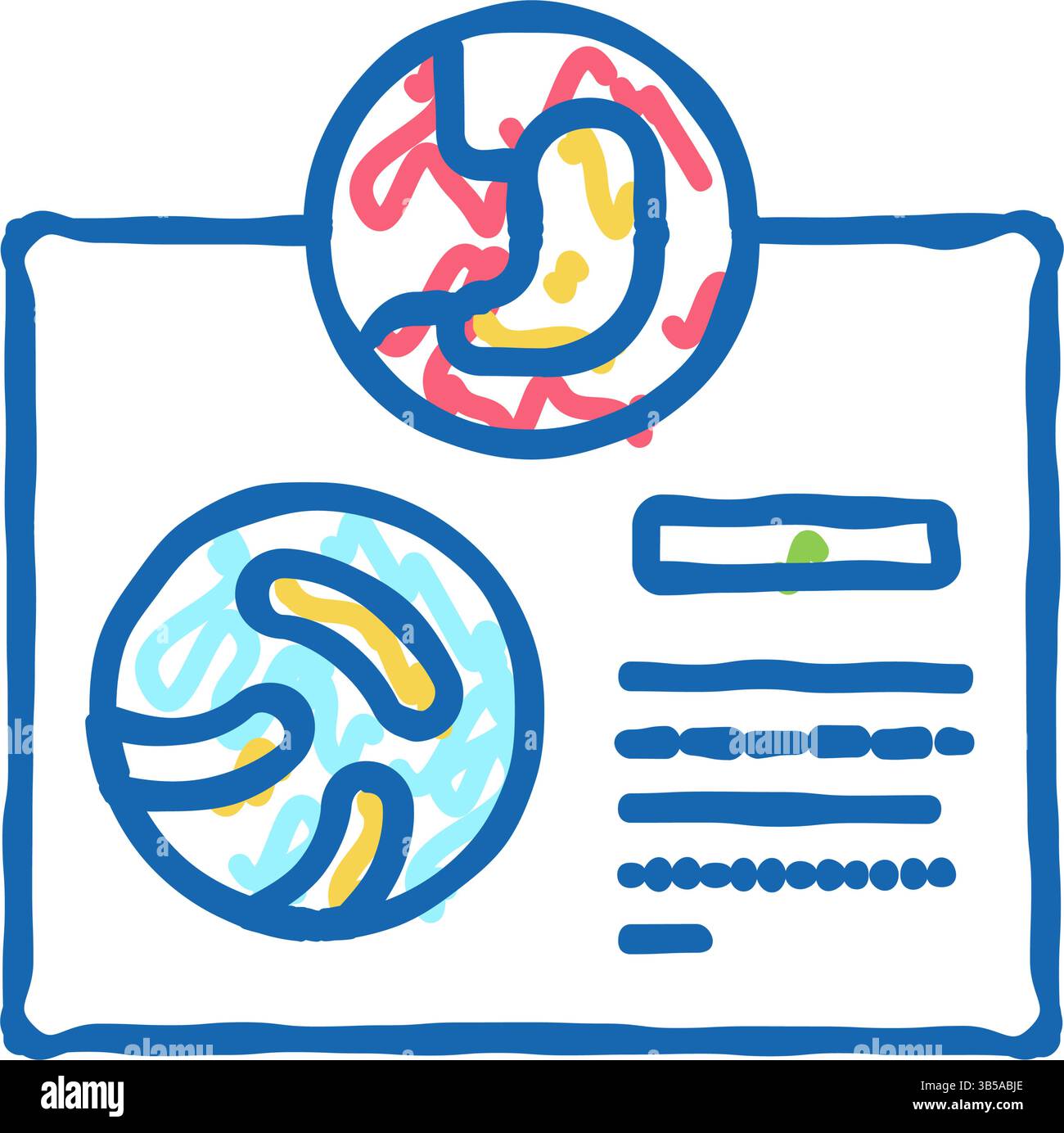 prescription probiotics icon doodle illustration Stock Vector Image ...