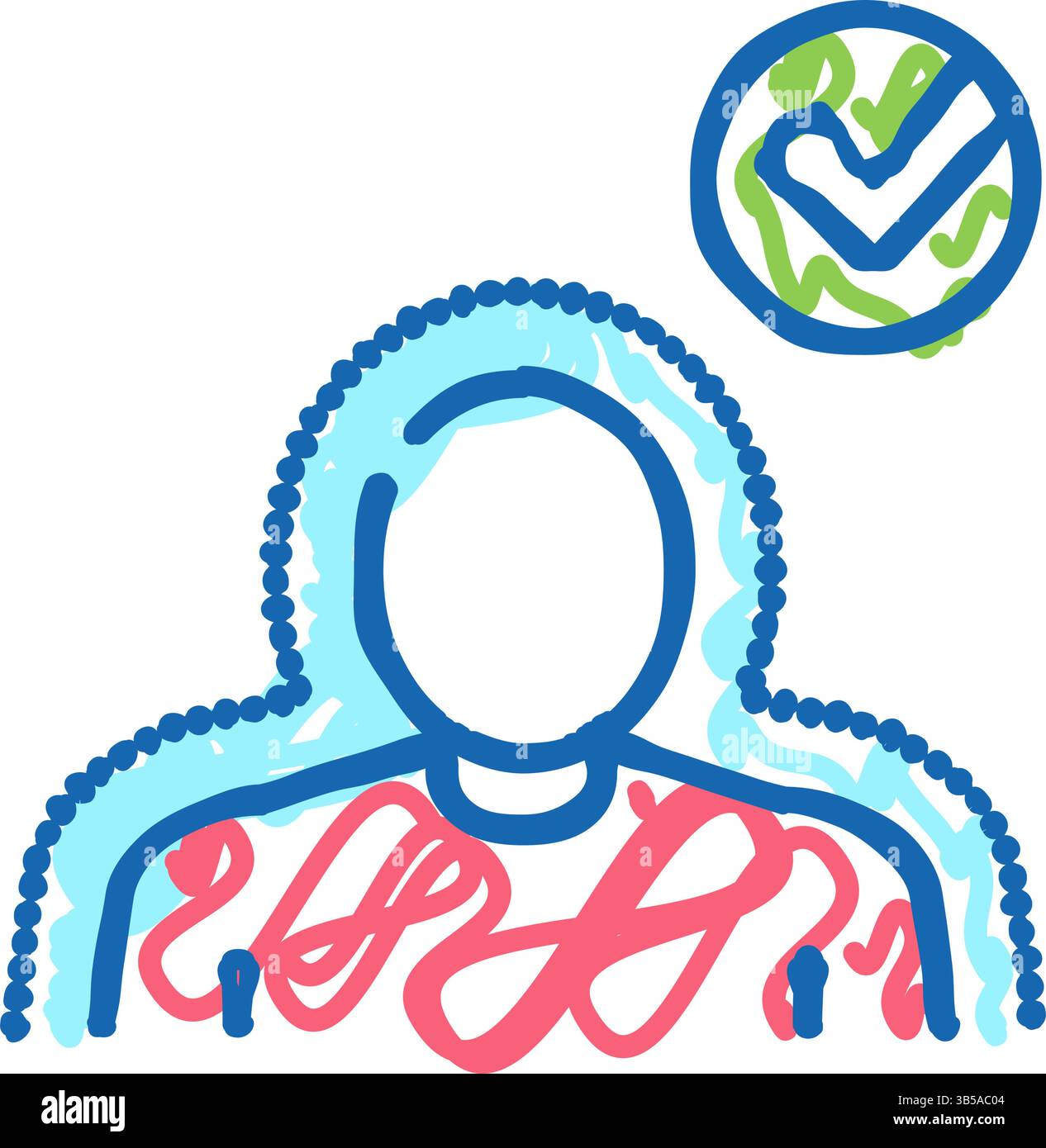 healthy human icon doodle illustration Stock Vector Image & Art - Alamy