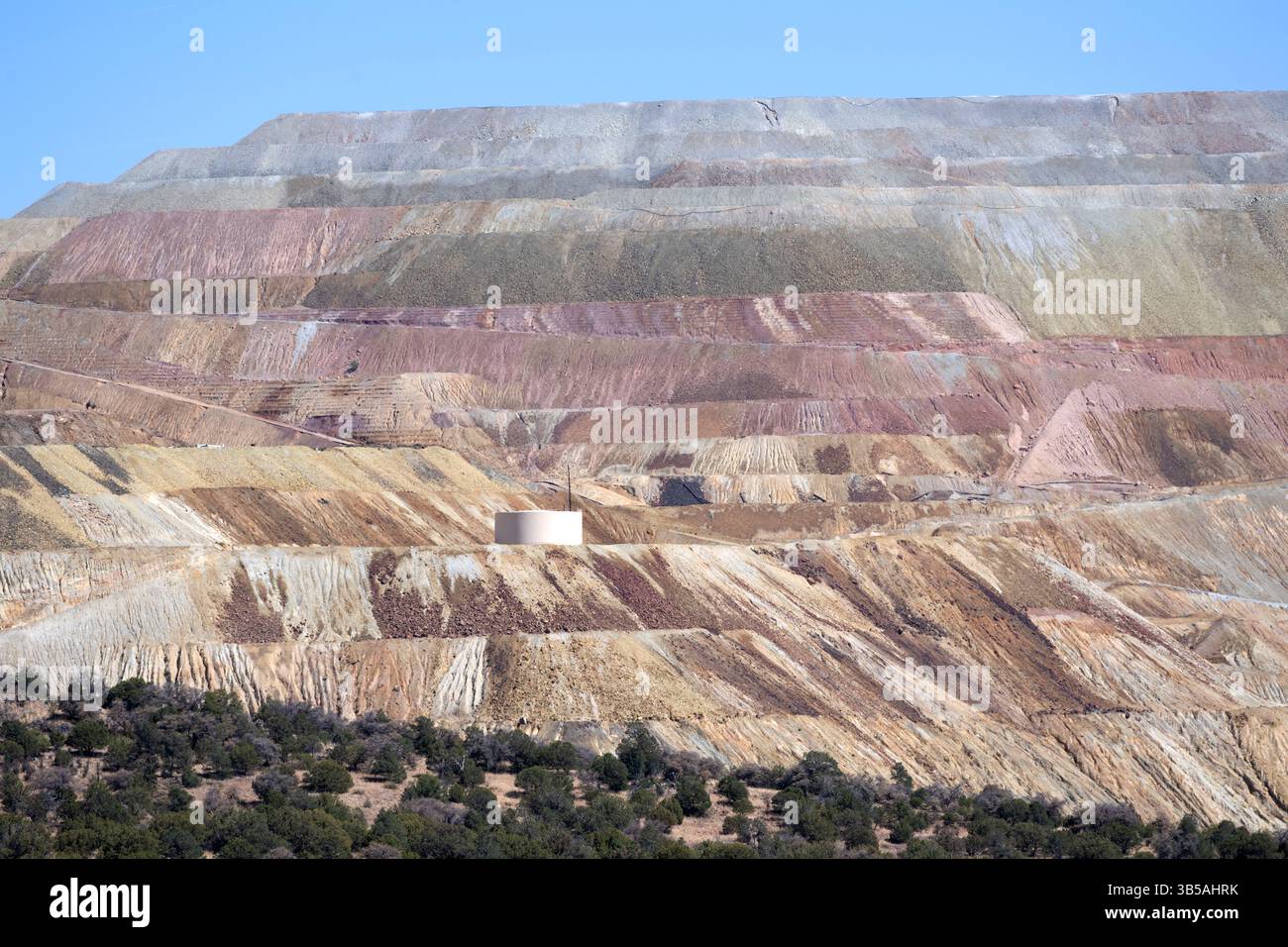 Mine Tailings in the Santa Rita Open Pit Copper Mine in Hanover, New ...