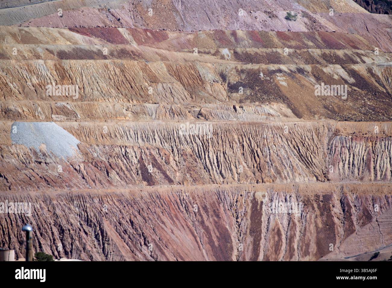 Mine Tailings in the Santa Rita Open Pit Copper Mine in Hanover, New ...