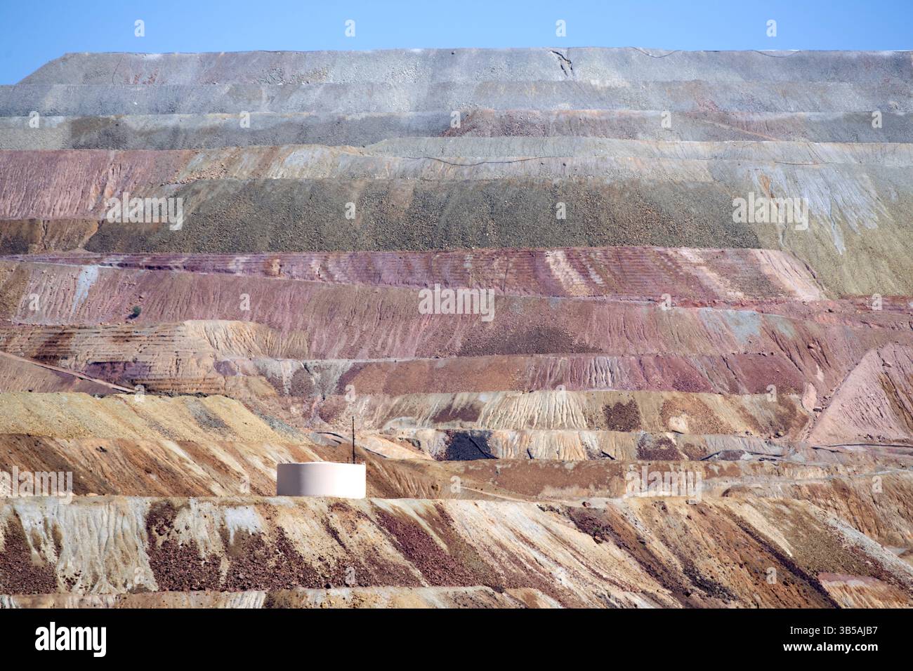 Mine Tailings in the Santa Rita Open Pit Copper Mine in Hanover, New ...