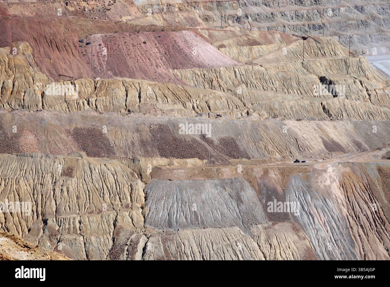 Mine Tailings in the Santa Rita Open Pit Copper Mine in Hanover, New ...