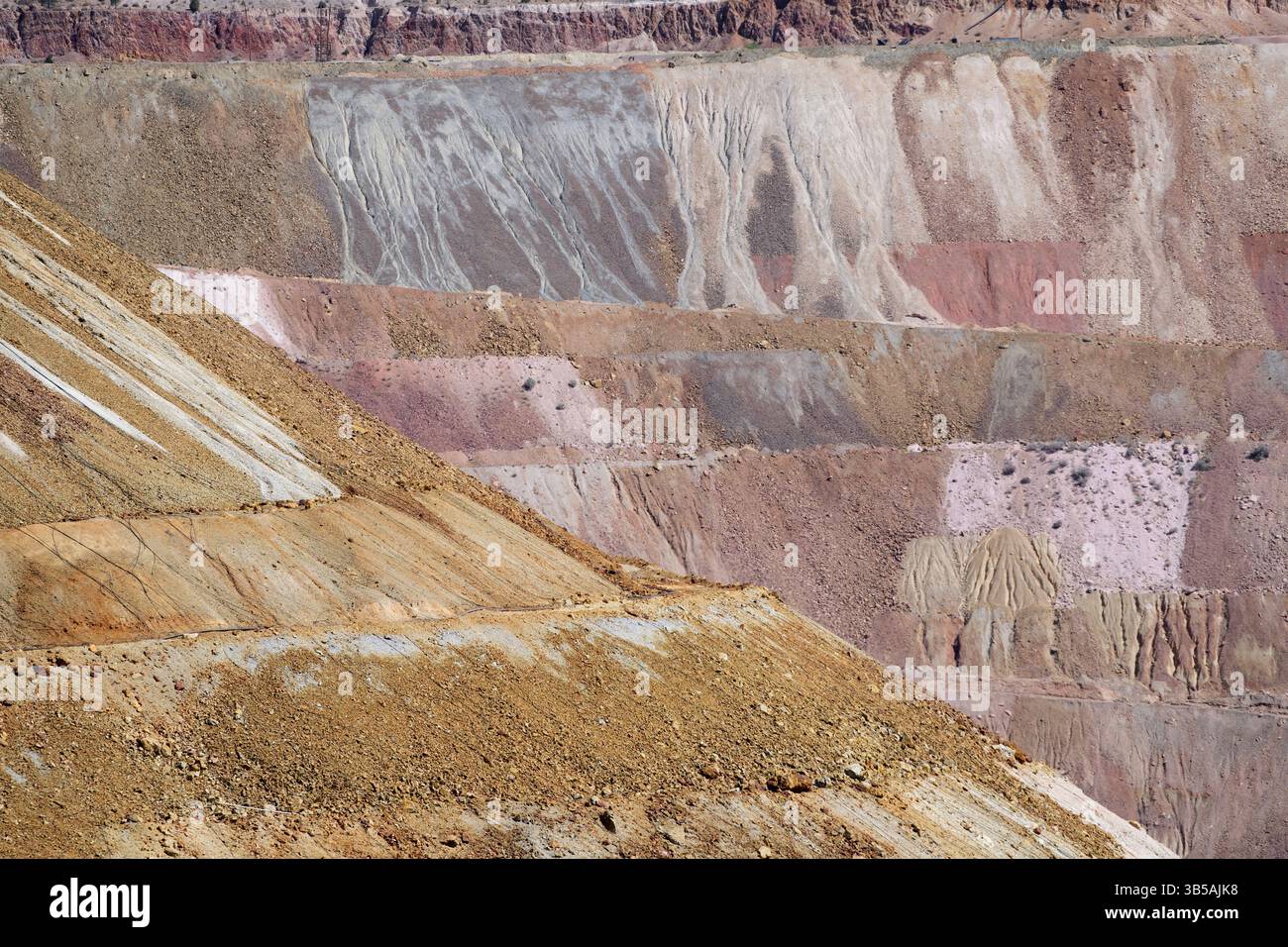 Mine Tailings in the Santa Rita Open Pit Copper Mine in Hanover, New ...