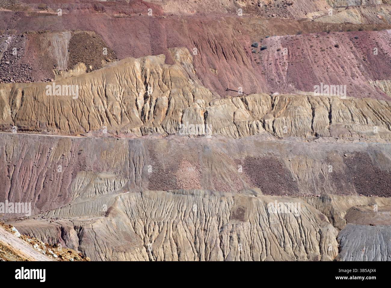 Mine Tailings in the Santa Rita Open Pit Copper Mine in Hanover, New ...