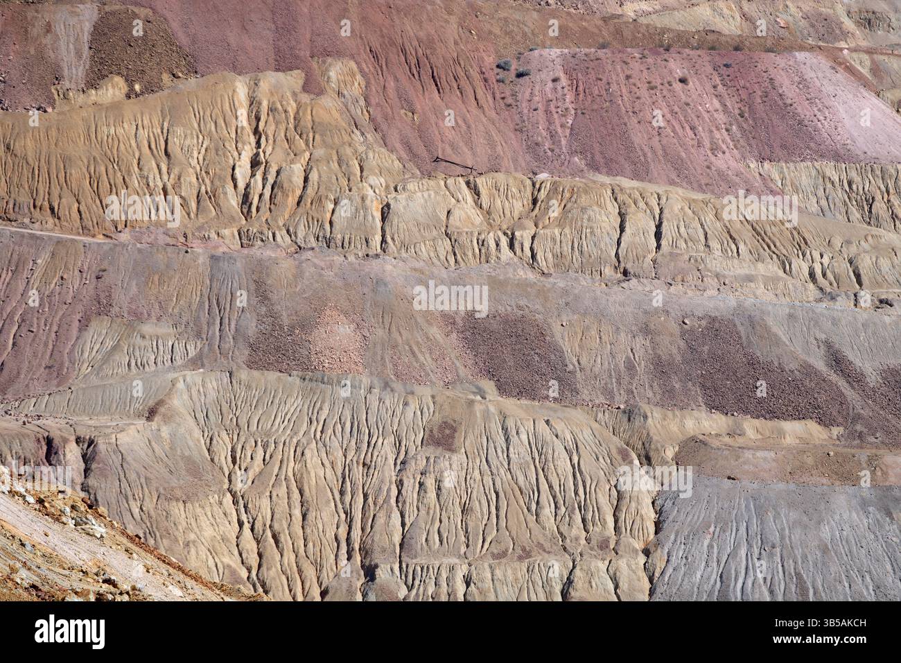 Mine Tailings in the Santa Rita Open Pit Copper Mine in Hanover, New ...