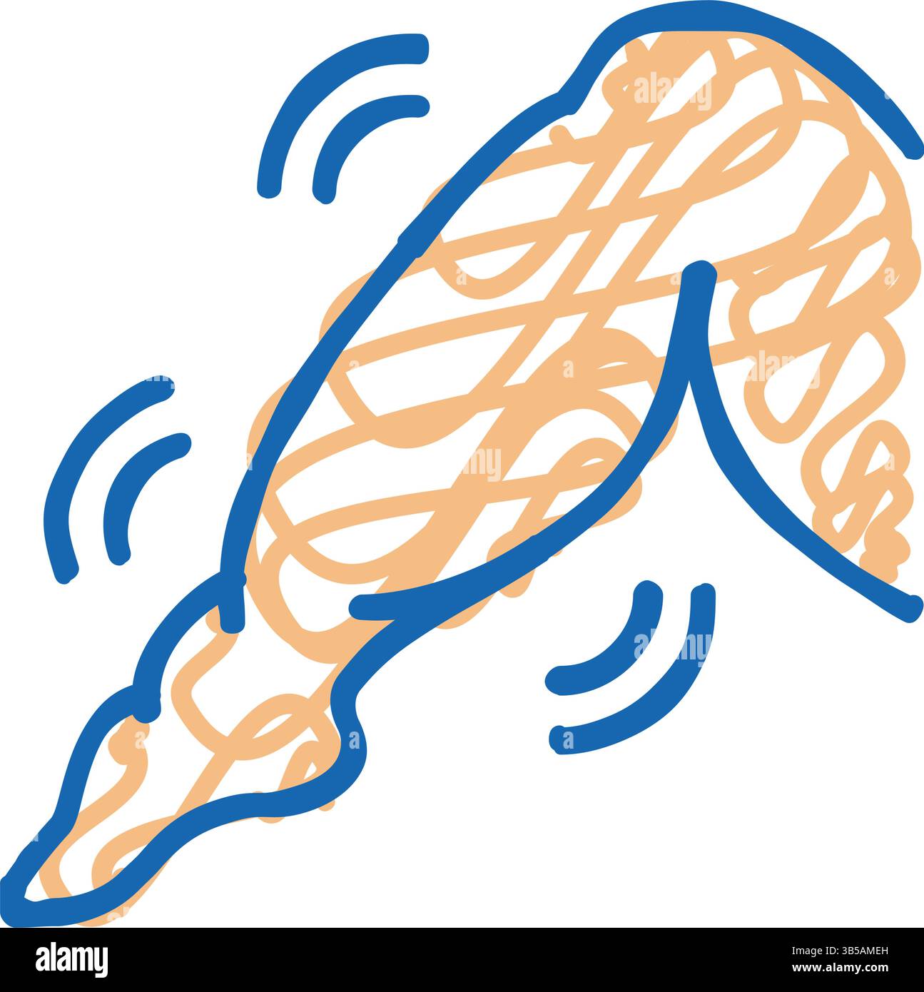 calf muscle edema icon doodle illustration Stock Vector Image & Art - Alamy