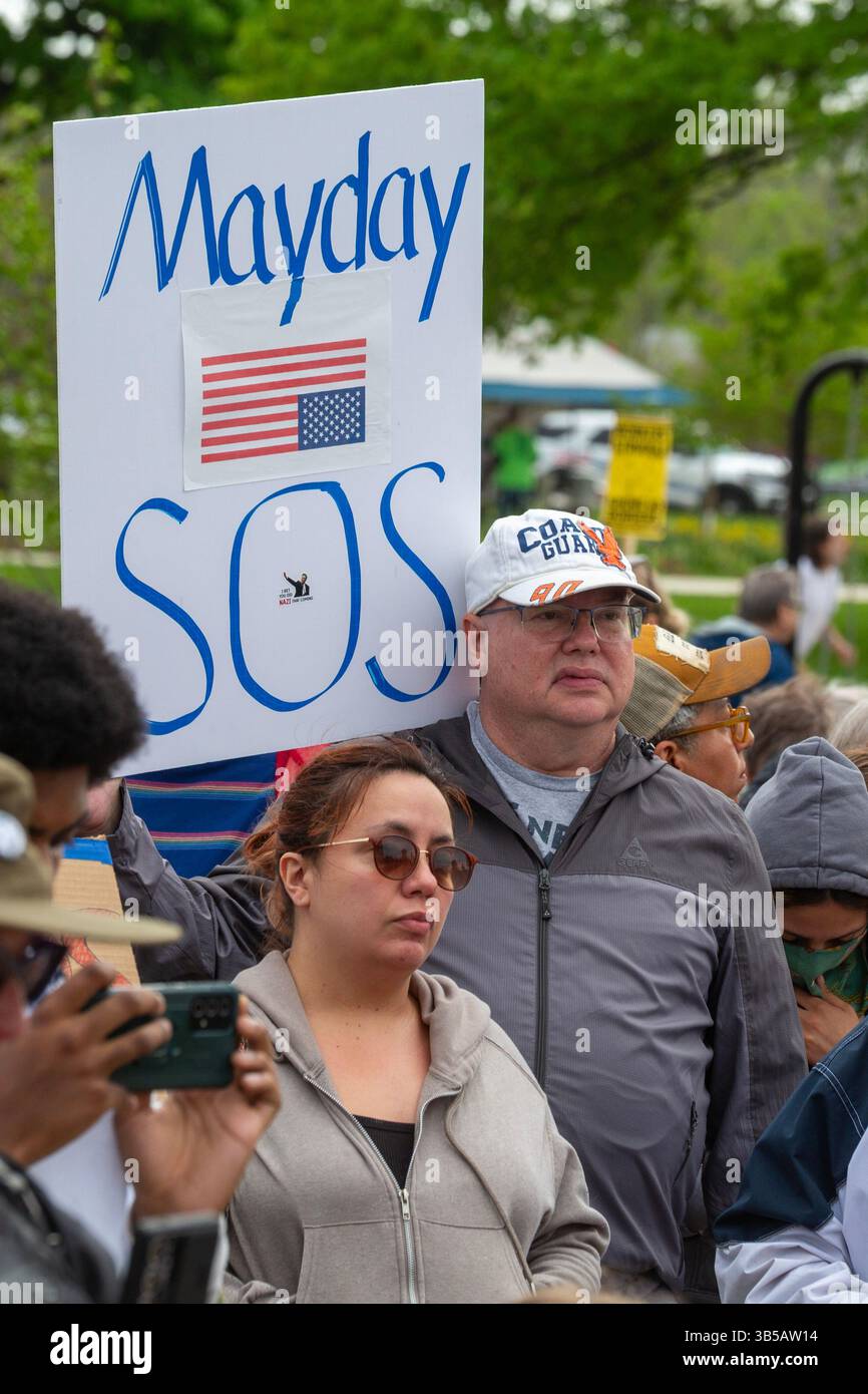 Detroit, United States. 01st May, 2025. Detroit, Michigan - Labor ...