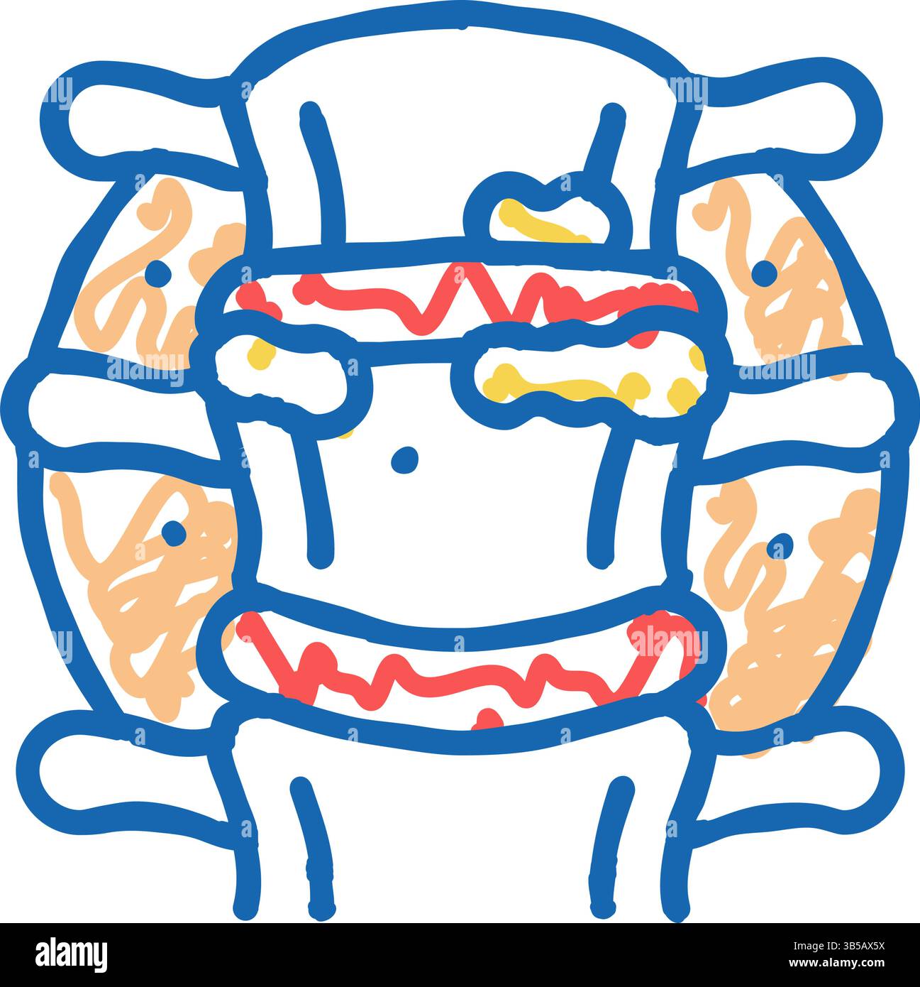 ridge gout icon doodle illustration Stock Vector Image & Art - Alamy