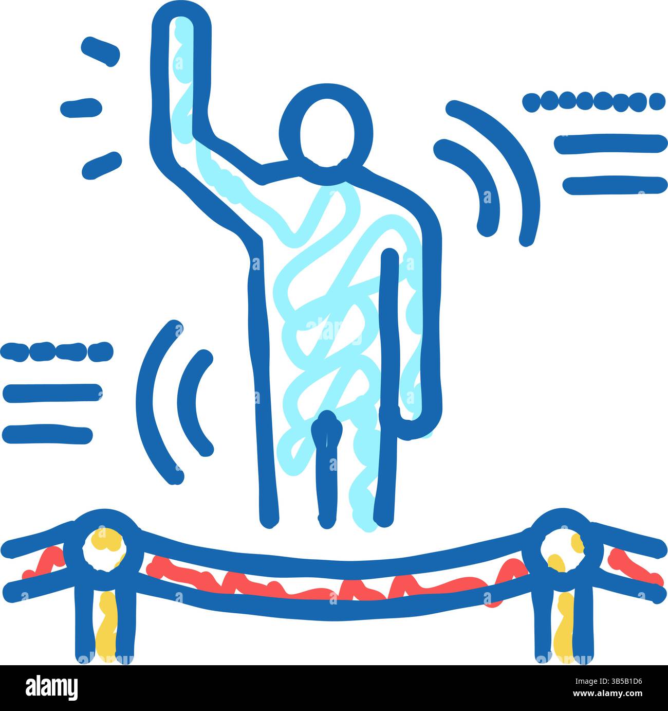 understanding body language soft skill icon doodle illustration Stock ...