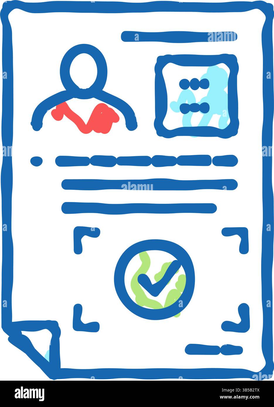 approval allowance icon doodle illustration Stock Vector Image & Art ...