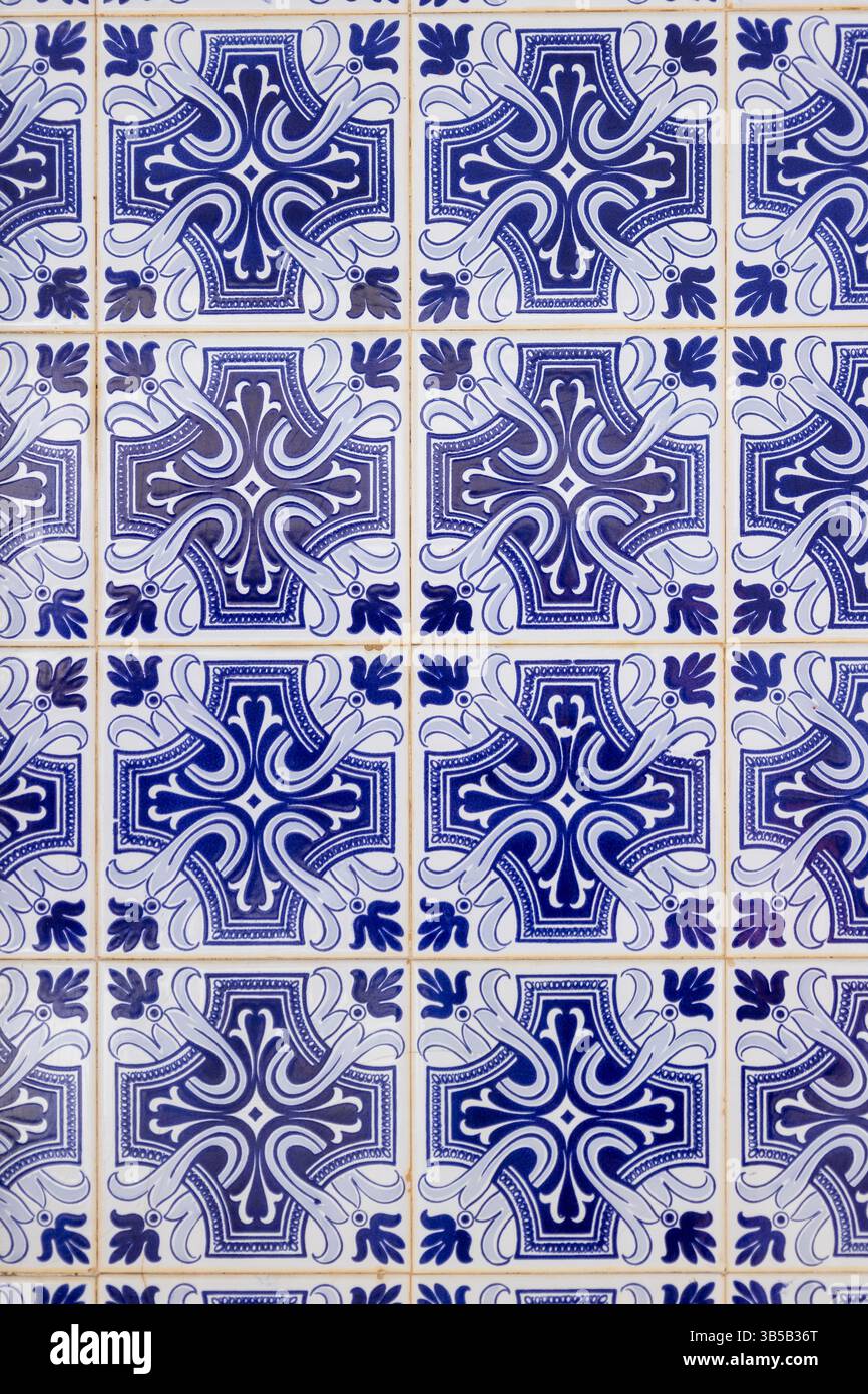 Typical azulejo artwork of Portugal. Typical details of azulejo ...