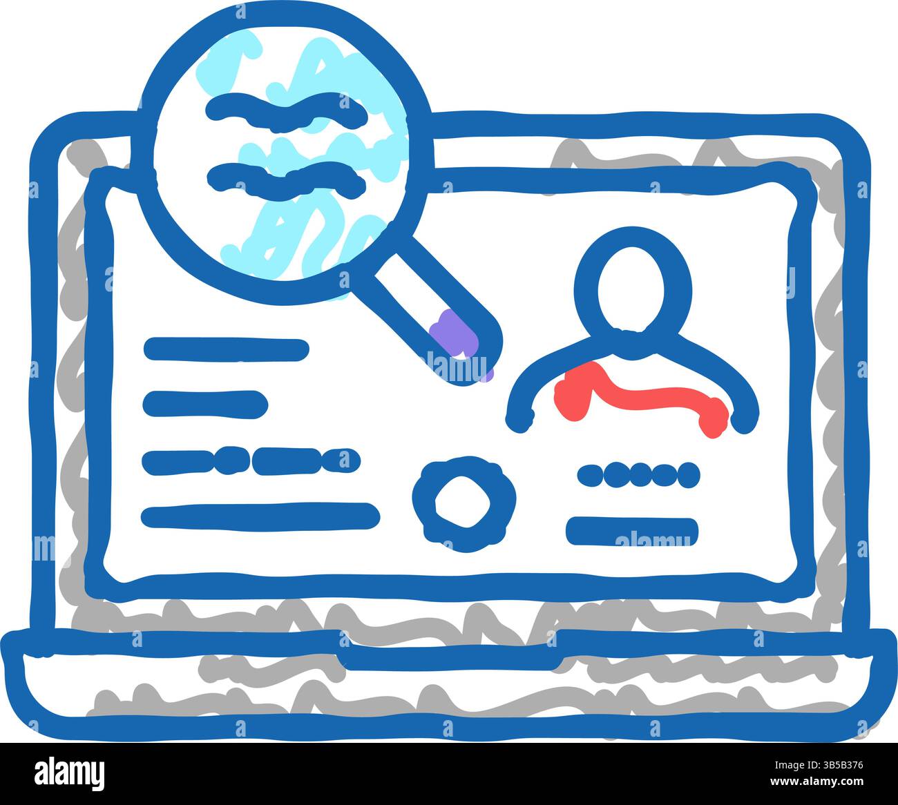 checking status allowance icon doodle illustration Stock Vector Image ...