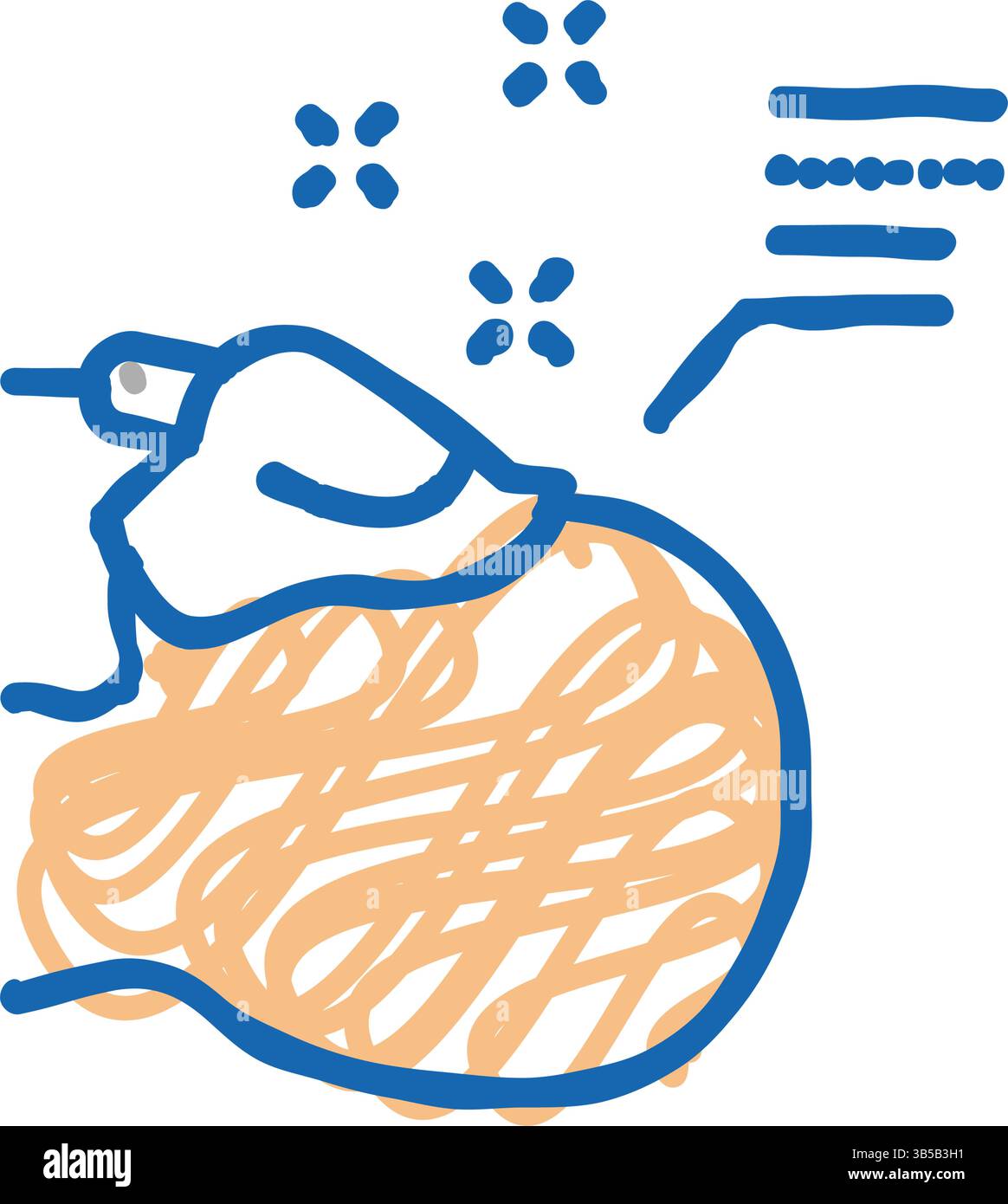 patient sleeping under anesthesia icon doodle illustration Stock Vector ...