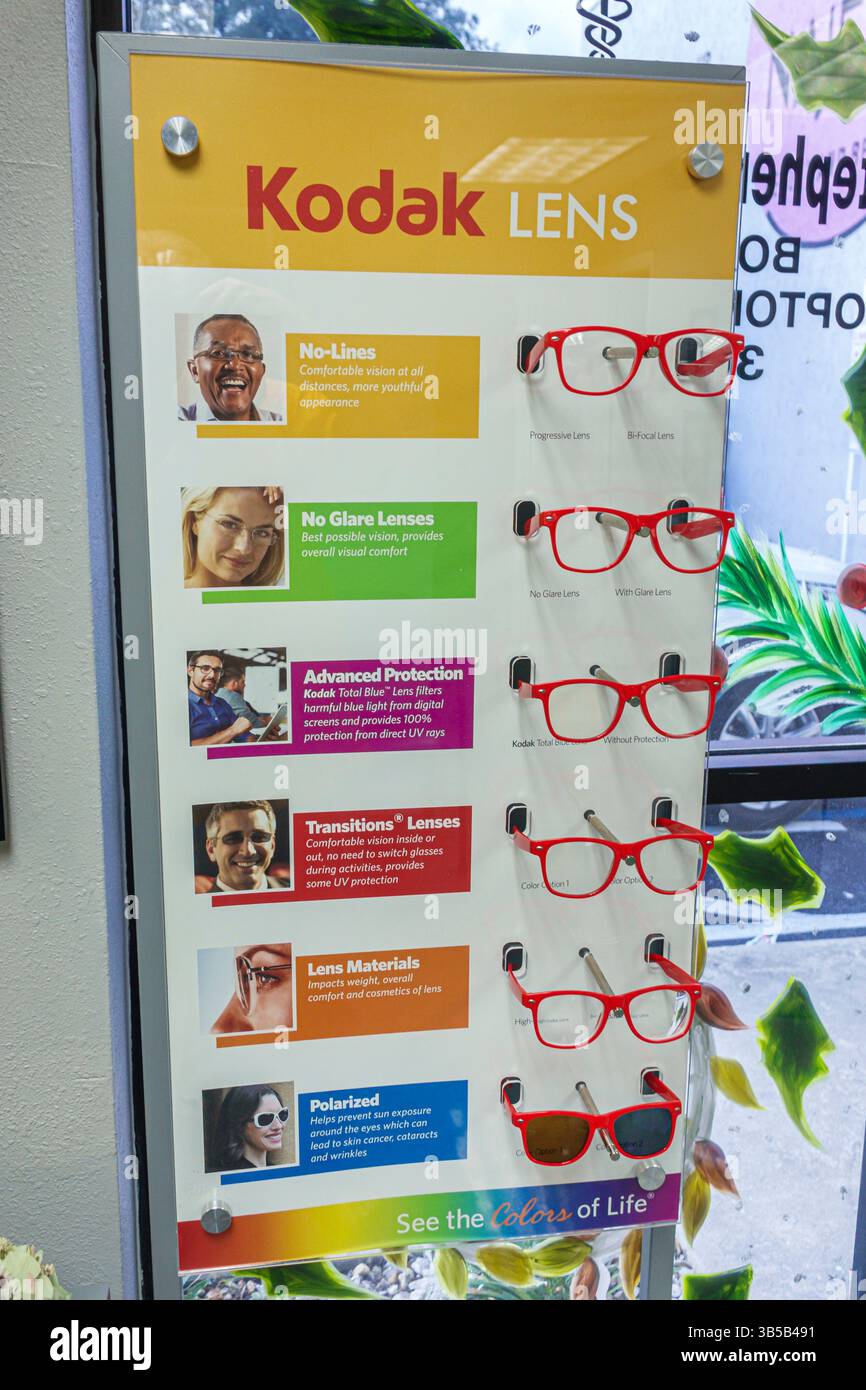 Miami Beach Florida,optometrist office,Kodak product display sign ...