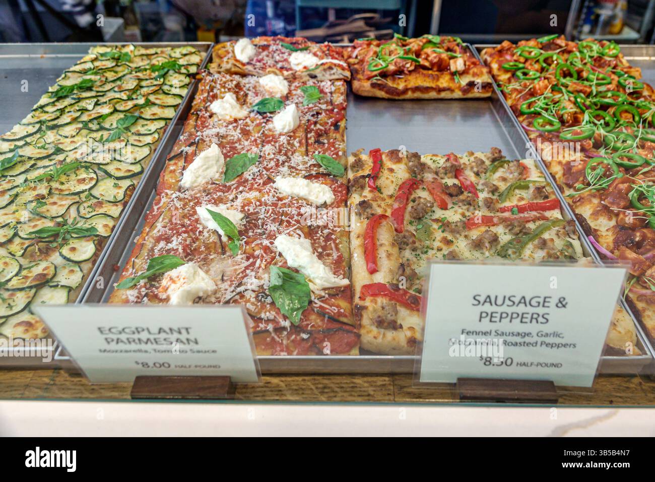 Miami Beach Florida,Collins Avenue,Blozzom Pizza restaurant,inside ...