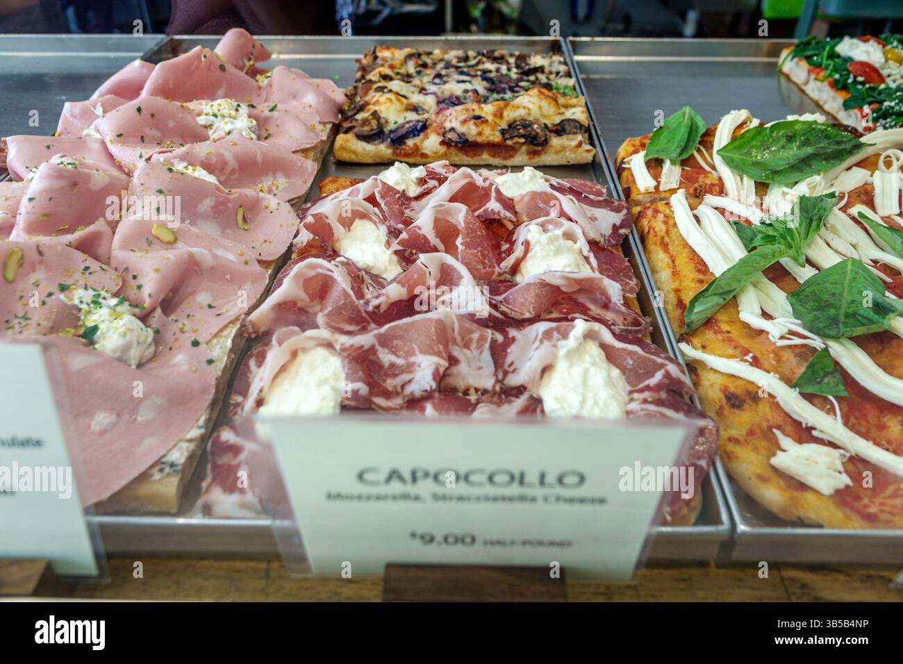 Miami Beach Florida,Collins Avenue,Blozzom Pizza restaurant,inside ...