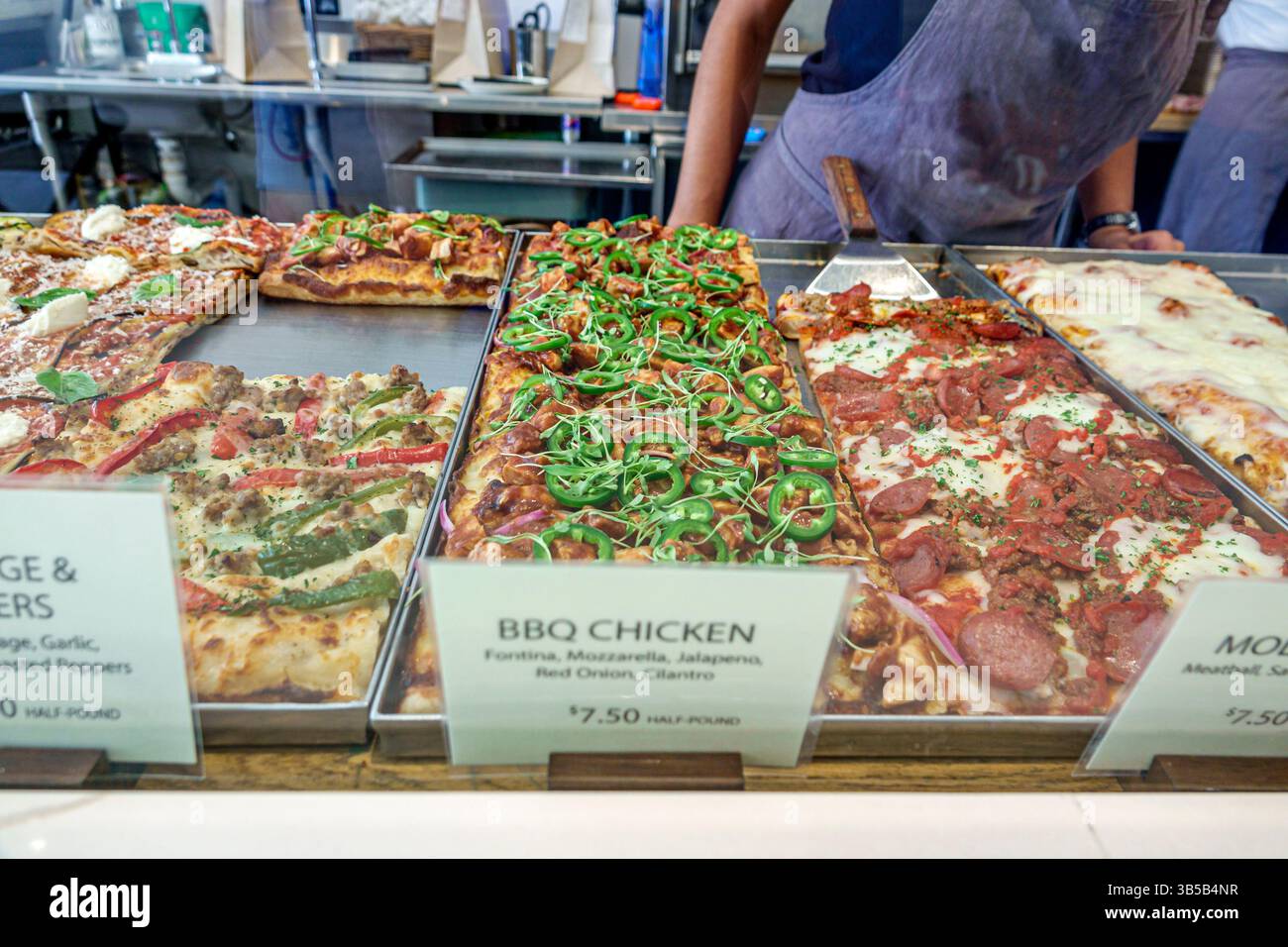 Miami Beach Florida,Collins Avenue,Blozzom Pizza restaurant,inside ...