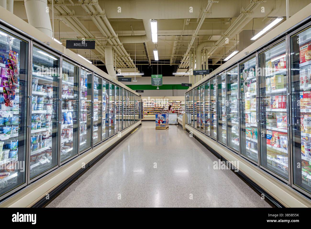 Glass door freezer cases hi-res stock photography and images - Alamy