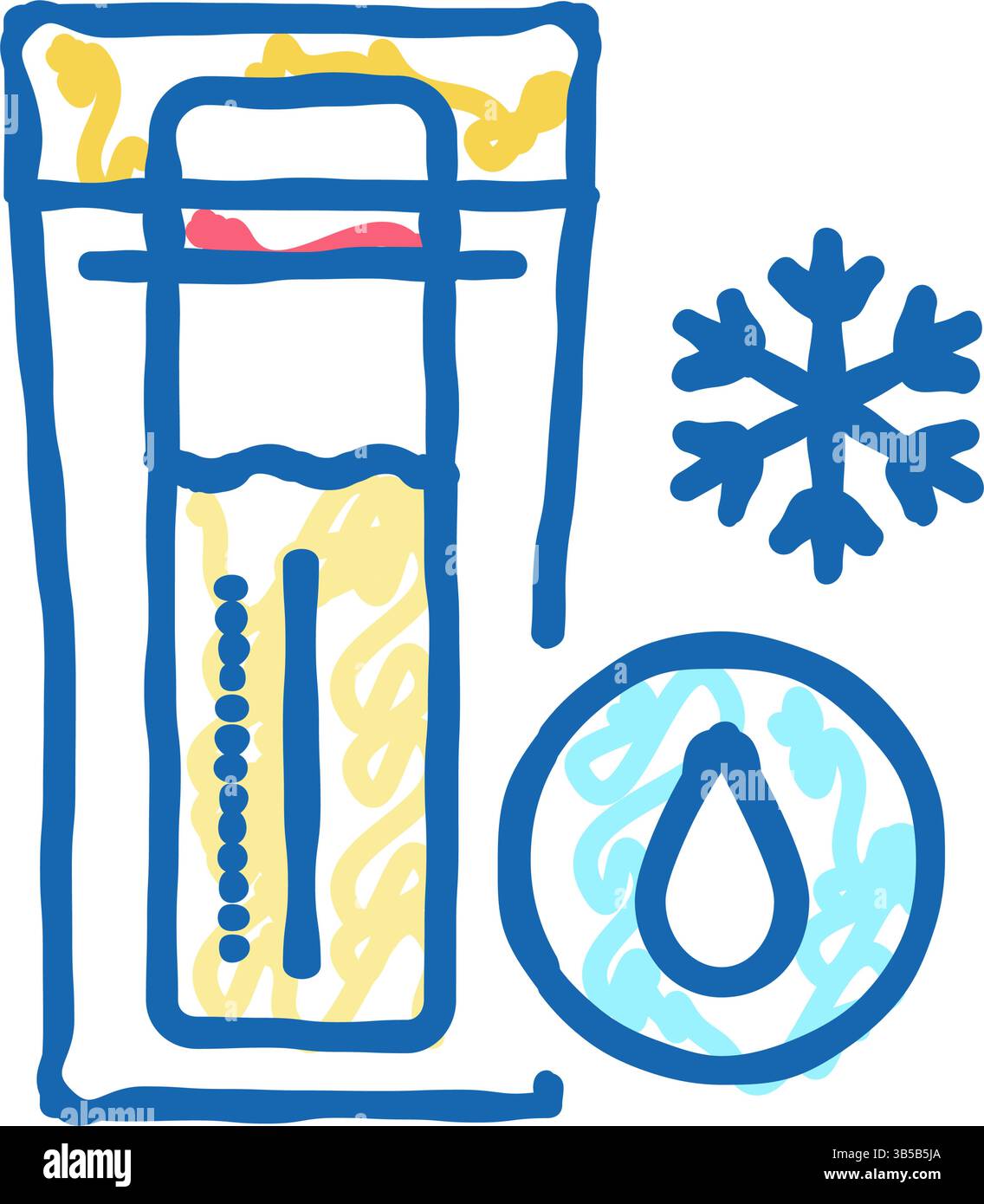 freezing milk storage icon doodle illustration Stock Vector Image & Art ...