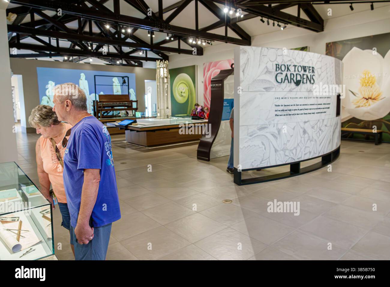 Lake Wales Florida,Bok Tower Gardens,exhibits,inside interior visitor ...