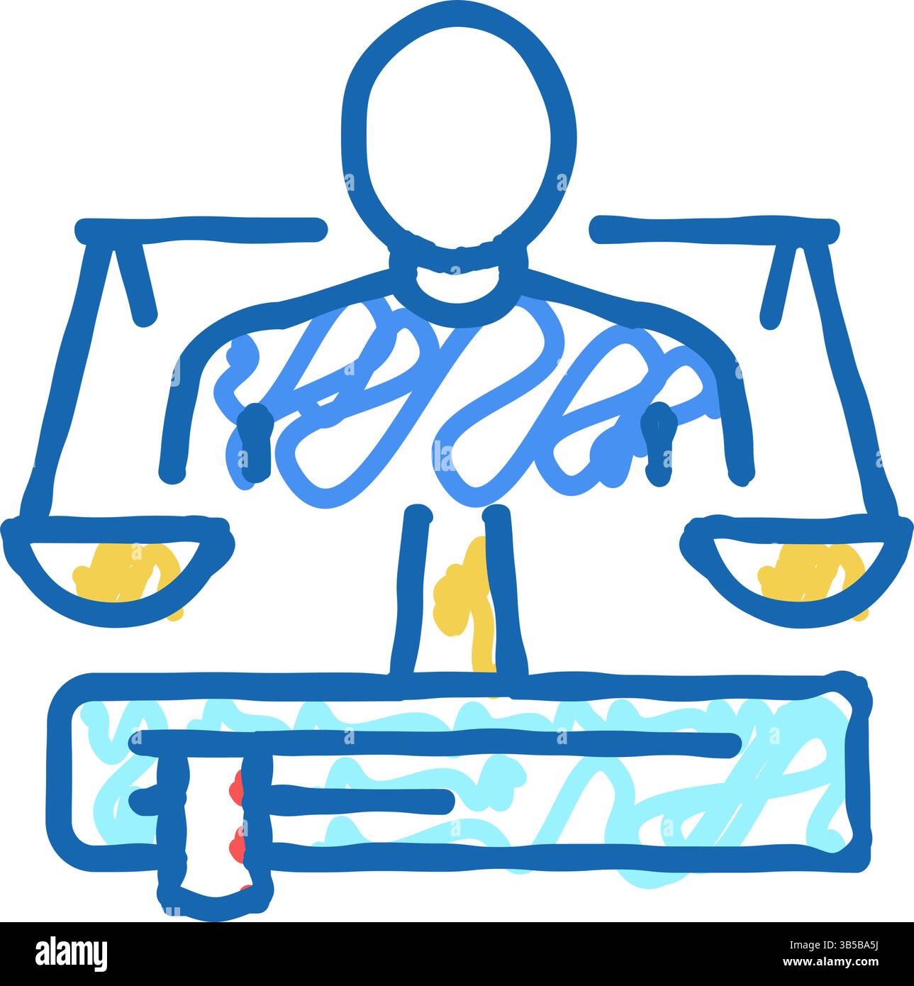 lawyer expert icon doodle illustration Stock Vector Image & Art - Alamy