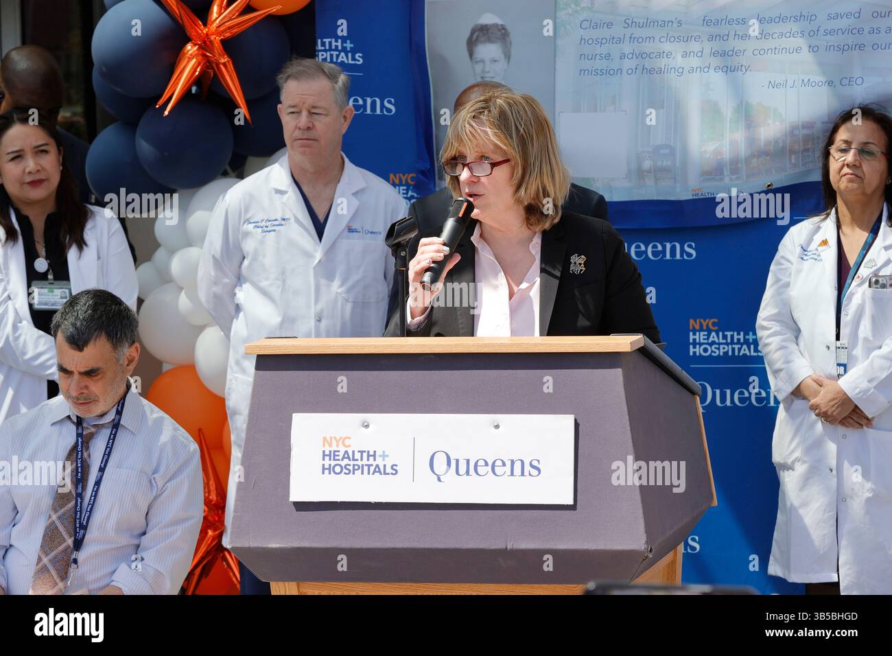 QUEENS, NY - MAY 1, 2025: NYC Health Hospitals/Queens officially ...