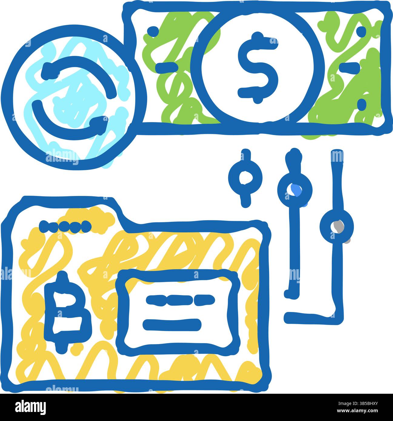 reverse ico icon doodle illustration Stock Vector Image & Art - Alamy