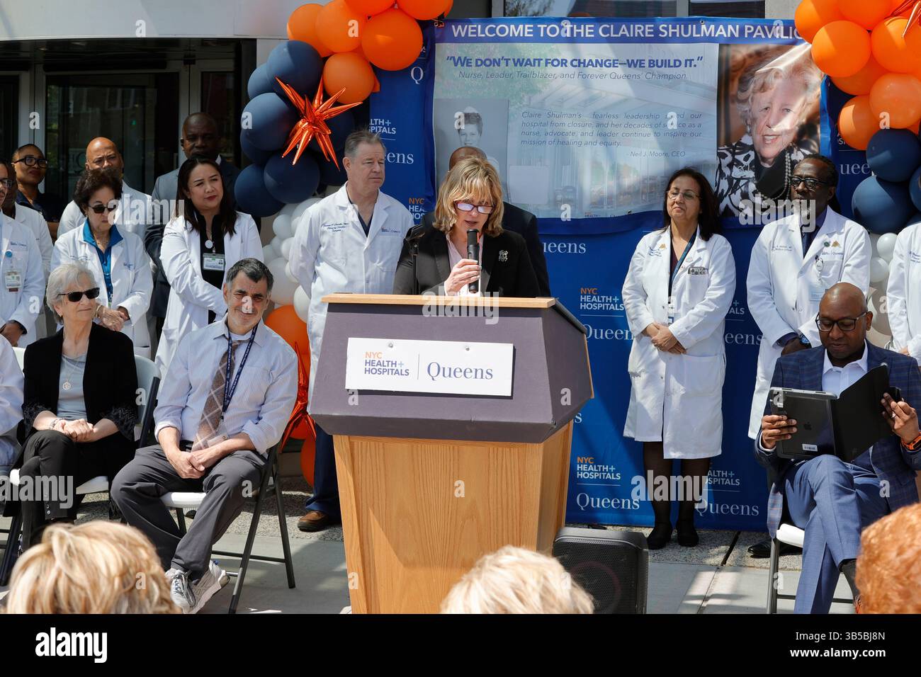 QUEENS, NY - MAY 1, 2025: NYC Health Hospitals/Queens officially ...