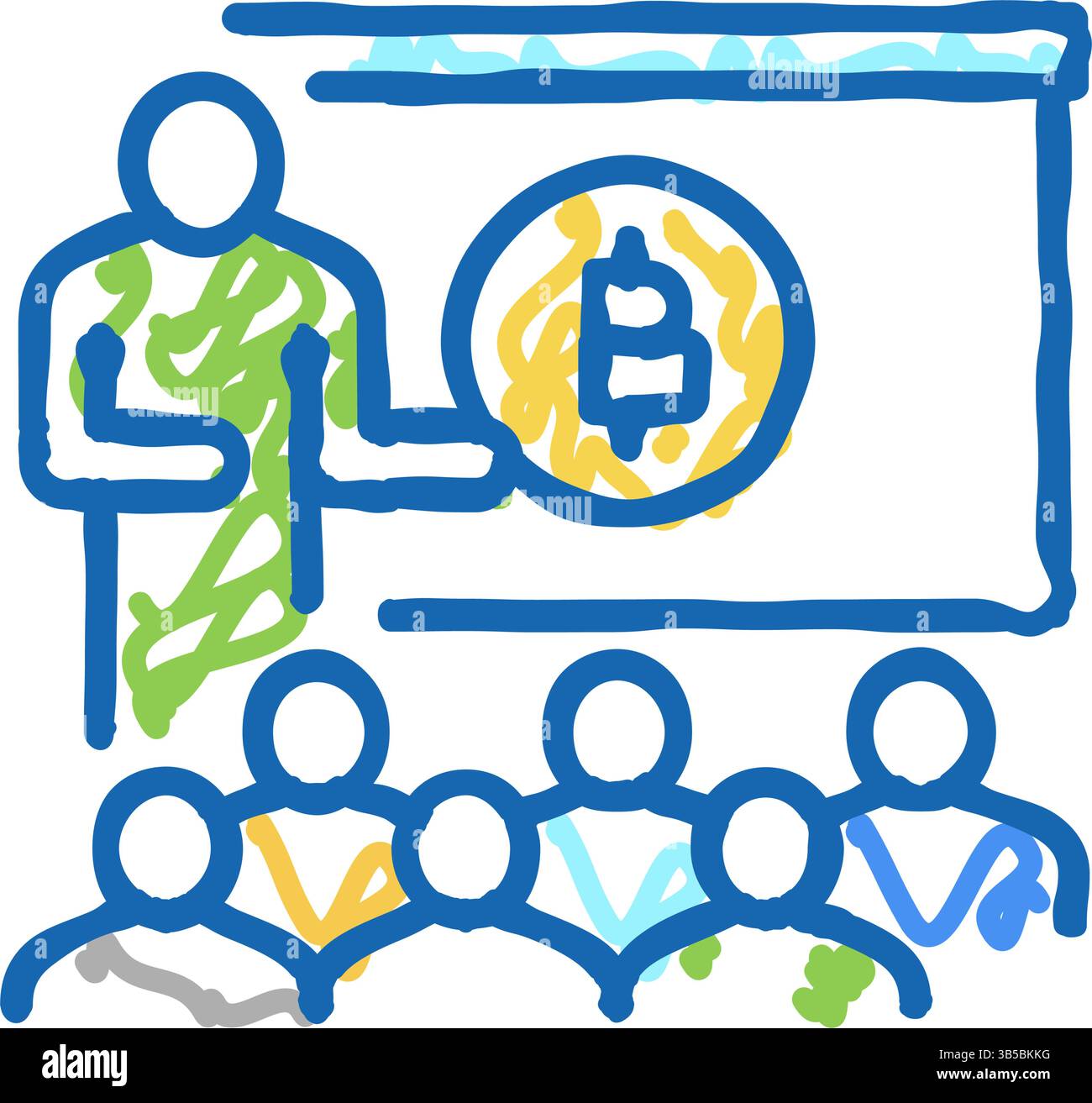 presentation ico icon doodle illustration Stock Vector Image & Art - Alamy