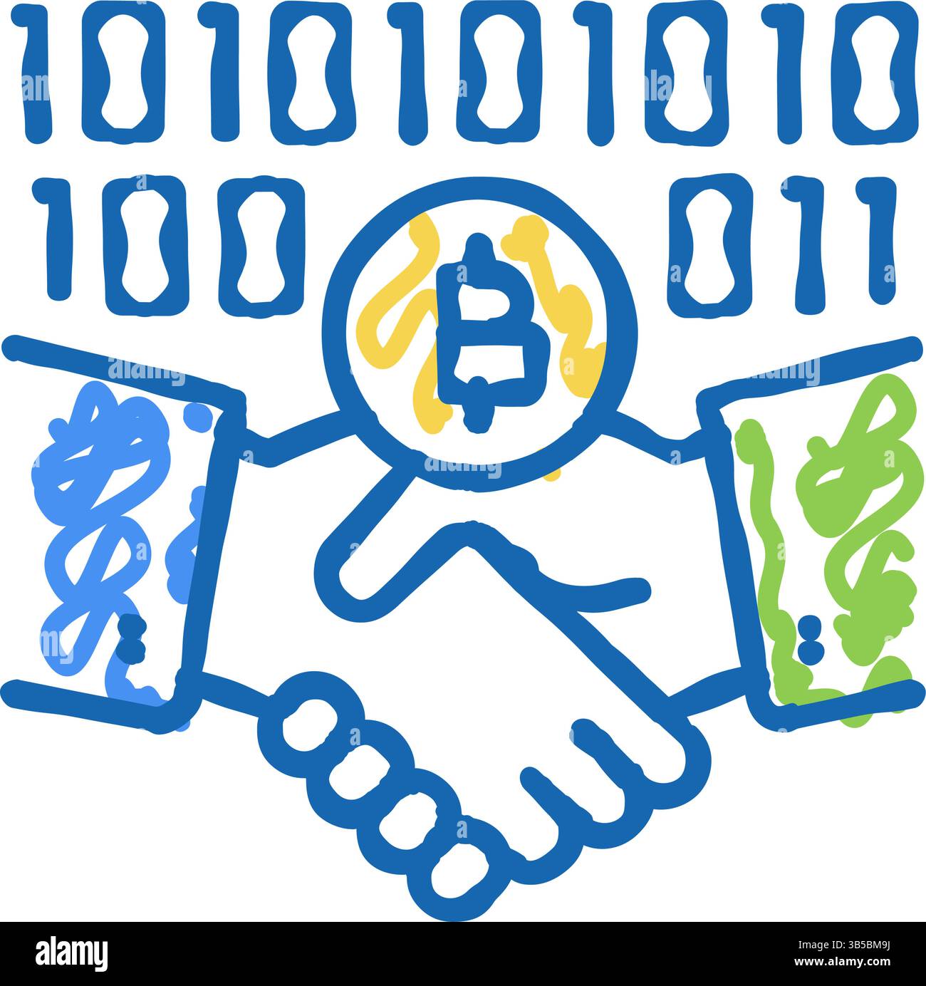 investing ico icon doodle illustration Stock Vector Image & Art - Alamy