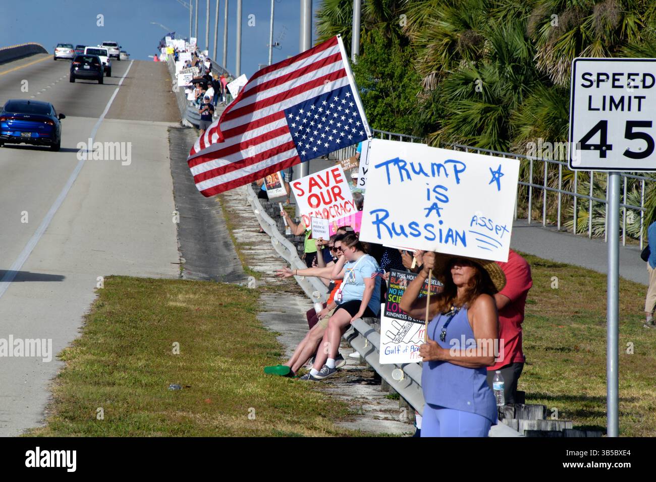 Law mayday rally protest trump musk kings impeach project hi-res stock ...