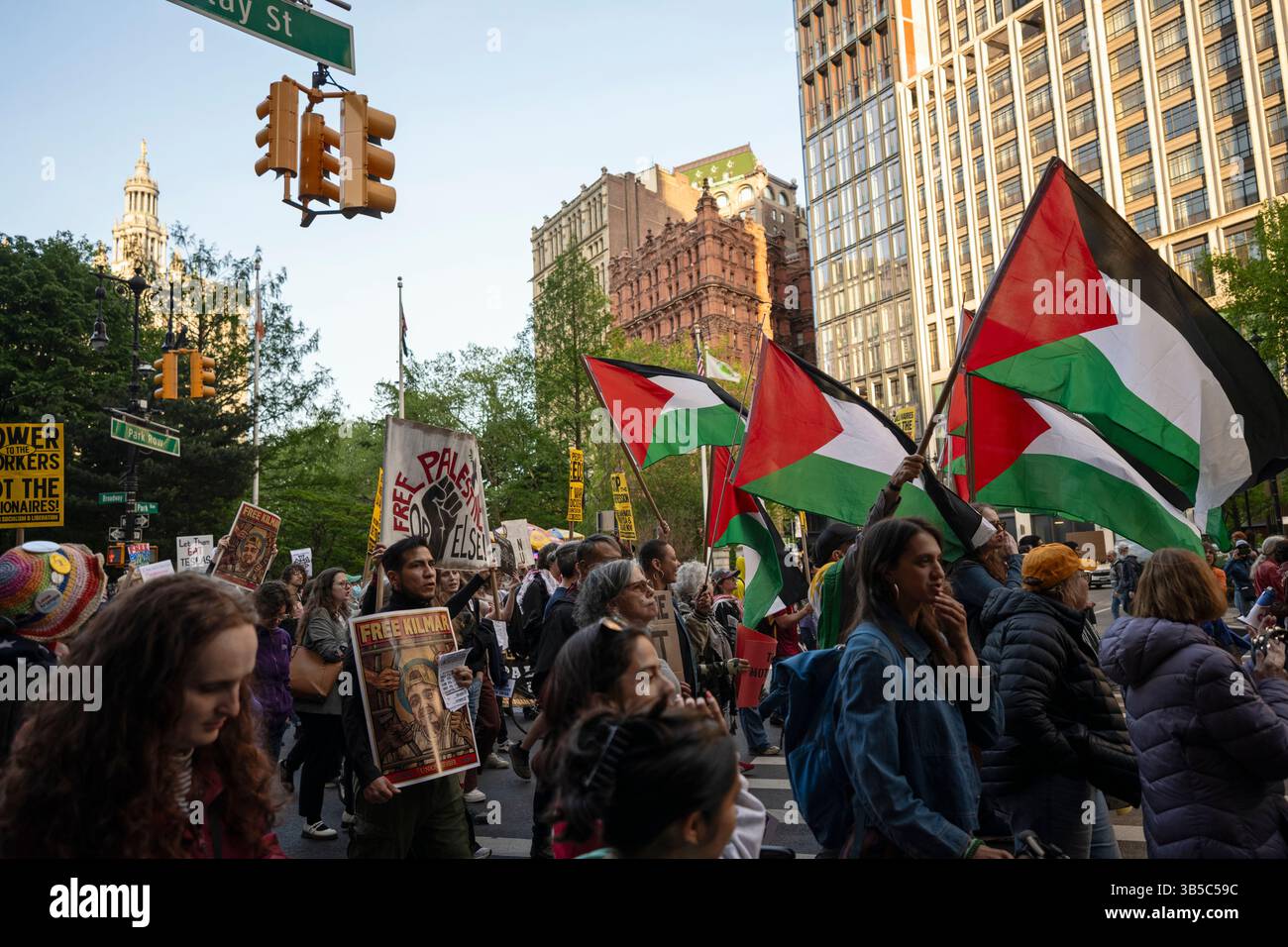 People carry flags through hi-res stock photography and images - Alamy