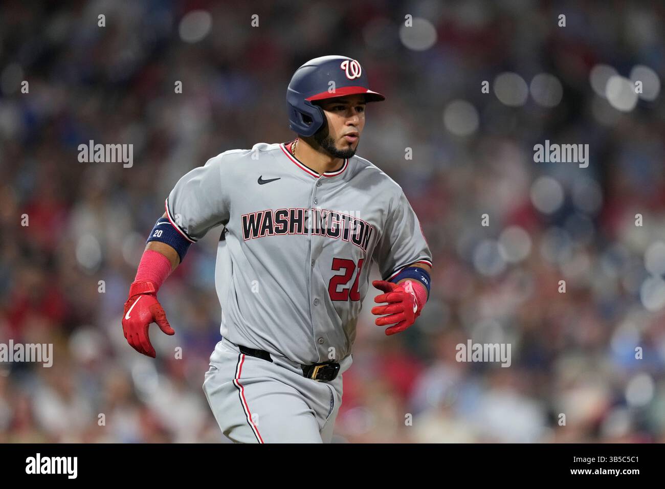 Washington Nationals' Keibert Ruiz plays during a baseball game ...