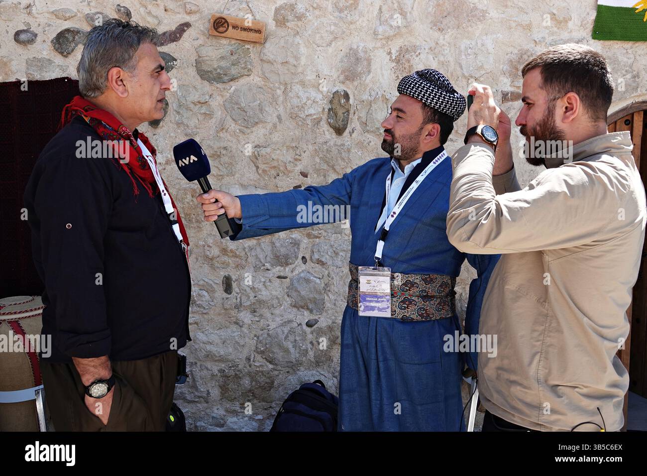 Kurdish film director Kamiran Betasi, who took part in the organization ...