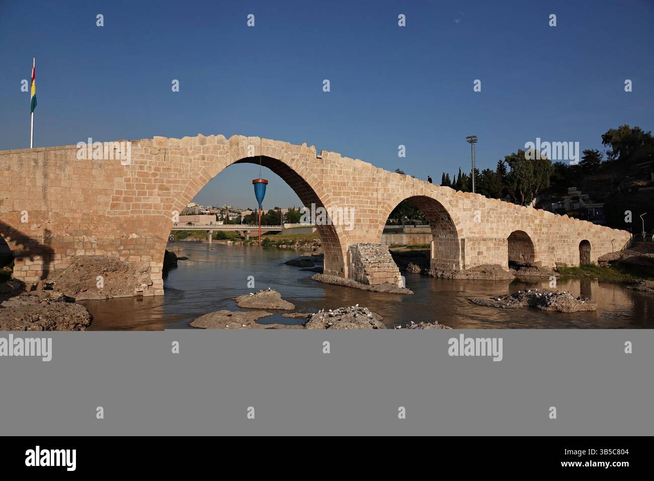 April 29, 2025, Zakho, Iraq: The historical Pira Delale bridge, the ...