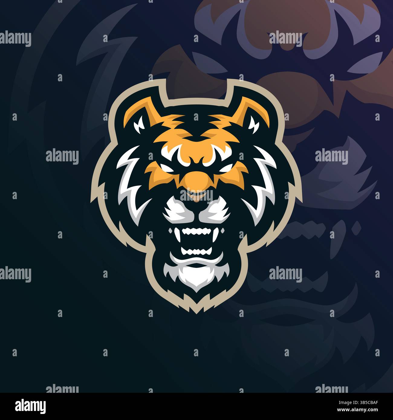 Tiger mascot logo design vector with modern illustration concept style ...