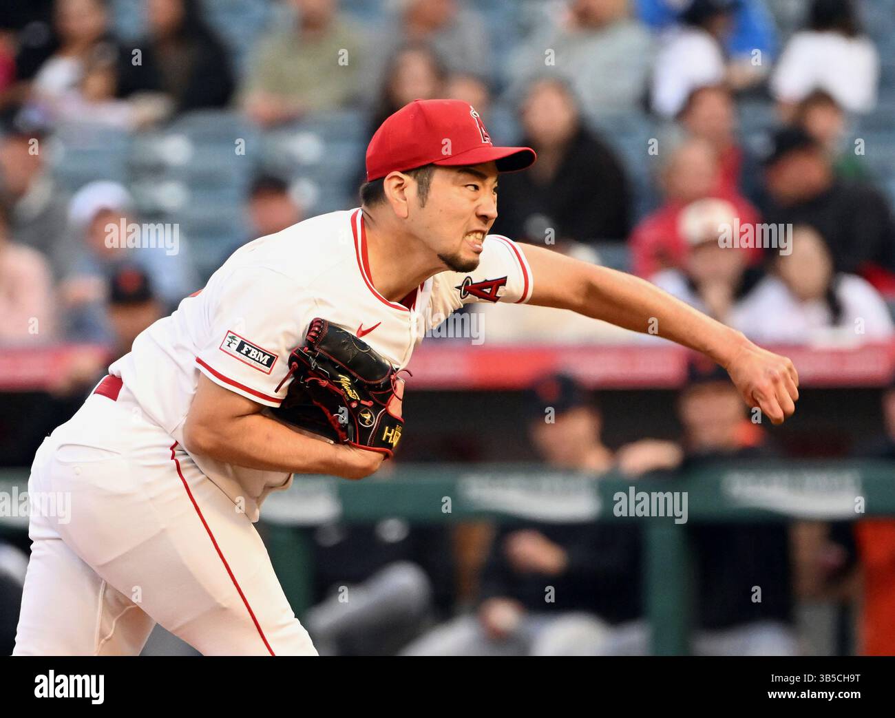 ANAHEIM, CA - MAY 01: Los Angeles Angels pitcher Yusei Kikuchi (16 ...