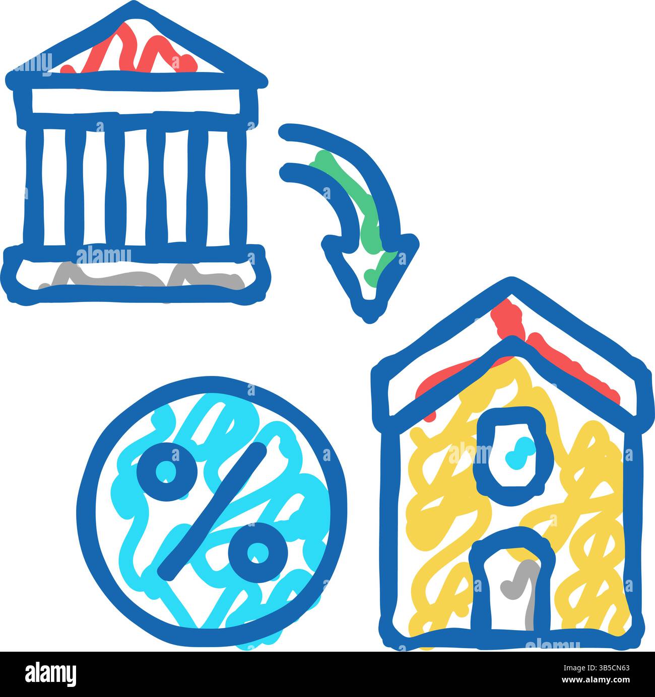 housing benefits icon doodle illustration Stock Vector Image & Art - Alamy