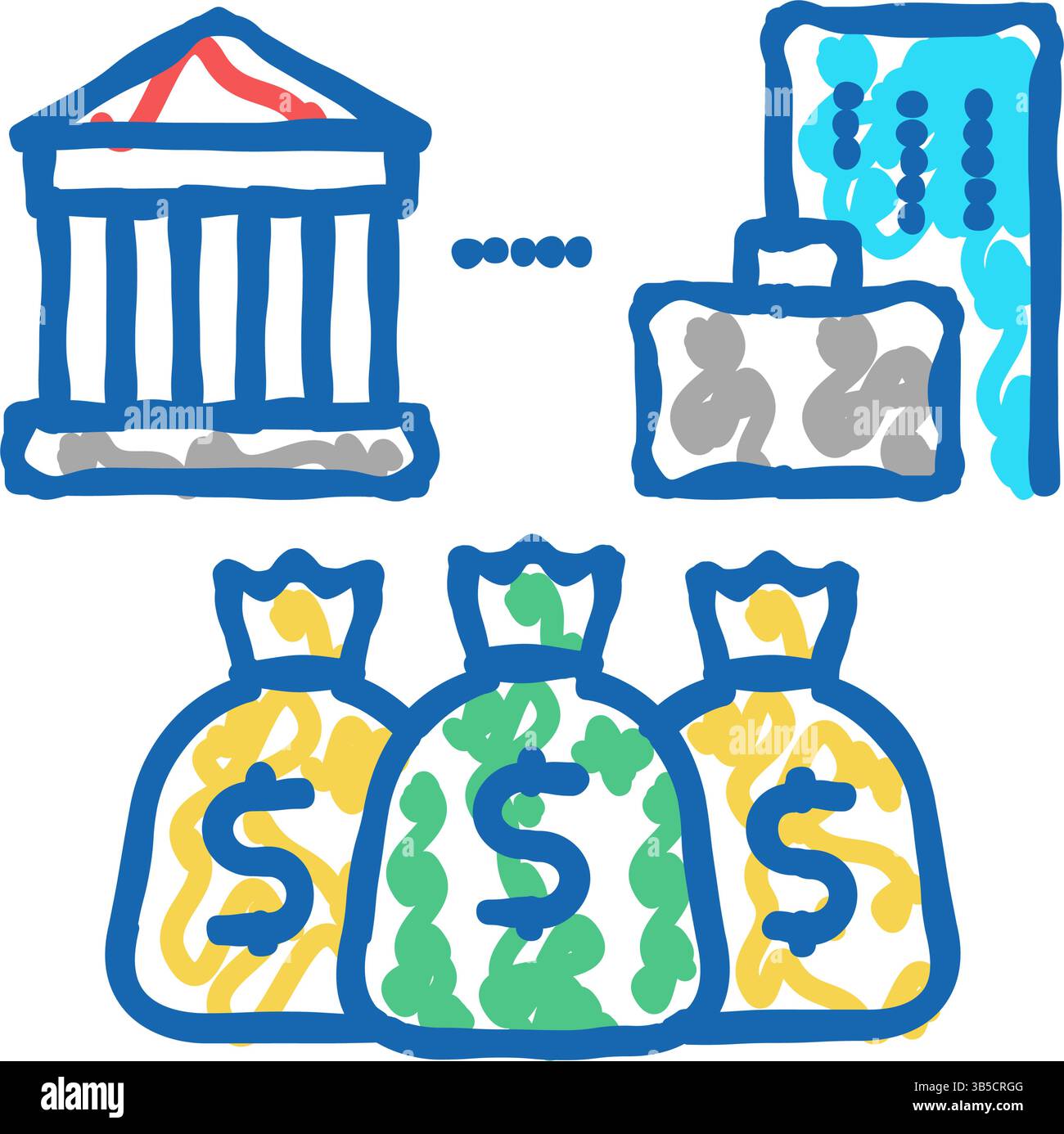 state business benefits icon doodle illustration Stock Vector Image ...