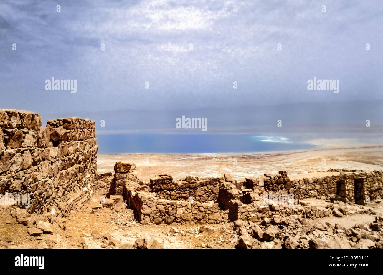 April 6, 1979, Judean Desert, Israel: Ruins of the ancient fortress of ...